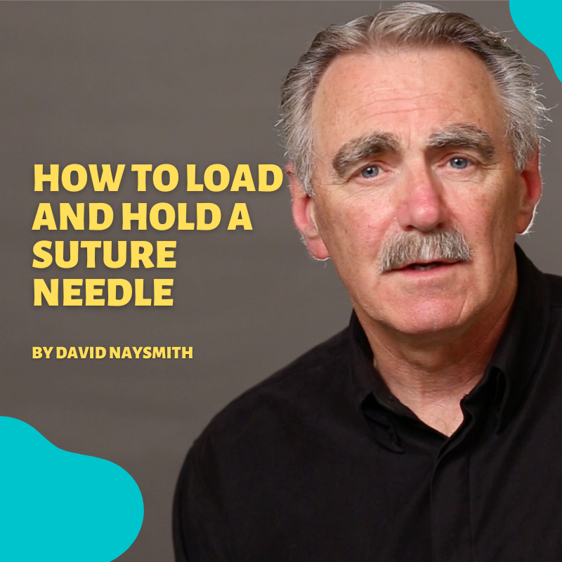 How to load and hold a suture needle